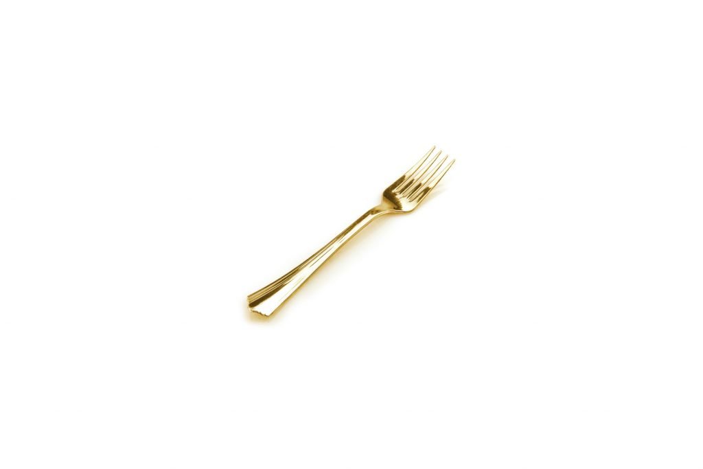 Stainless Steel Heavy Duty Fork Gold - Partyware Pty Ltd