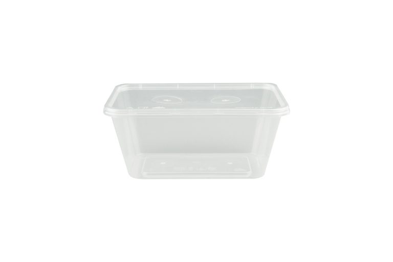 1000mL Rectangular Plastic Container Pk20 - Partyware Pty Ltd