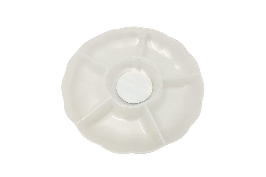 Recyclable Round Divider Platter Pk1 - Partyware Pty Ltd
