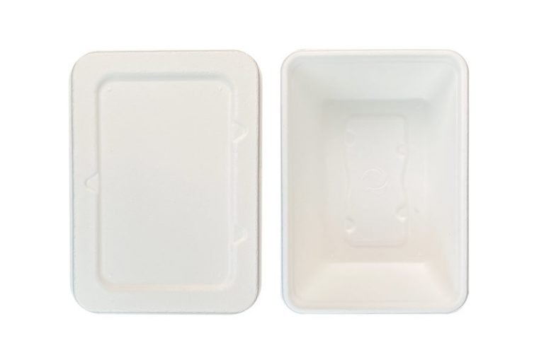 800mL Sugar Cane Containers With Sugar Cane Lids - Partyware Pty Ltd