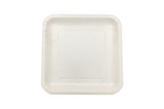 230mm Square White Paper Plate - Partyware Pty Ltd