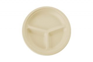 Wheat Straw 3-Compartment Plate - Partyware Pty Ltd